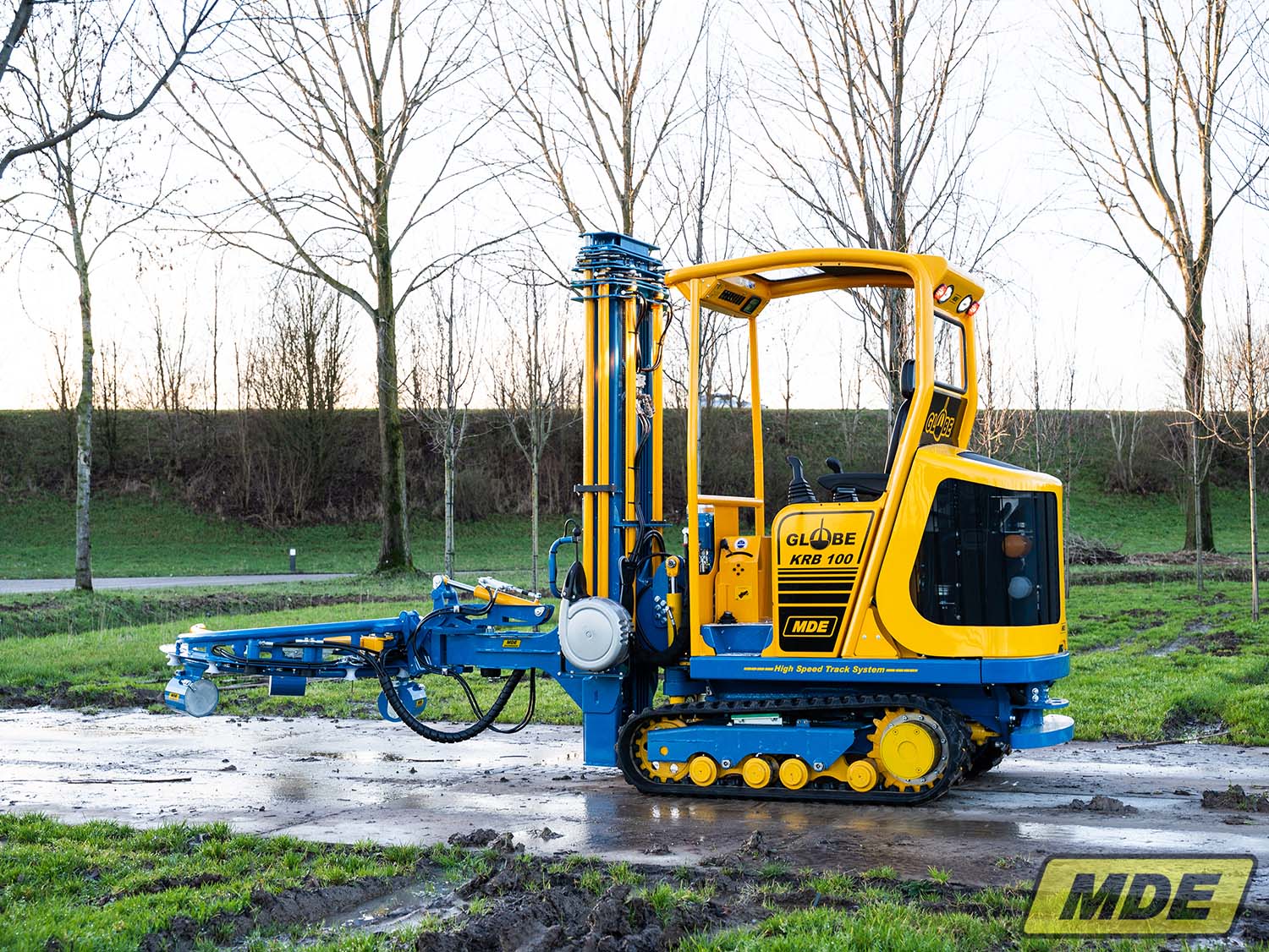 Attacher les arbres Globe KRB100 | MDE Machinebouw